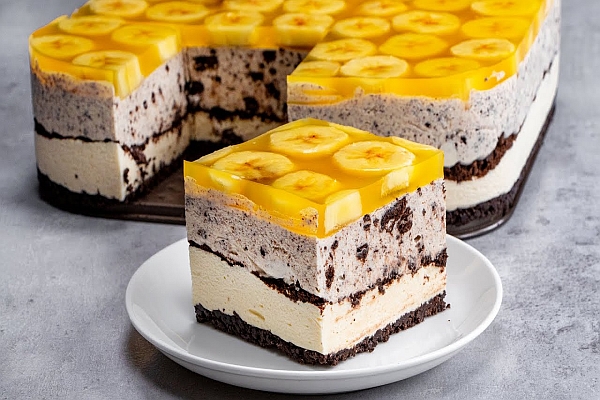 Oreo banánový zákusok - Mňamky-Recepty.sk