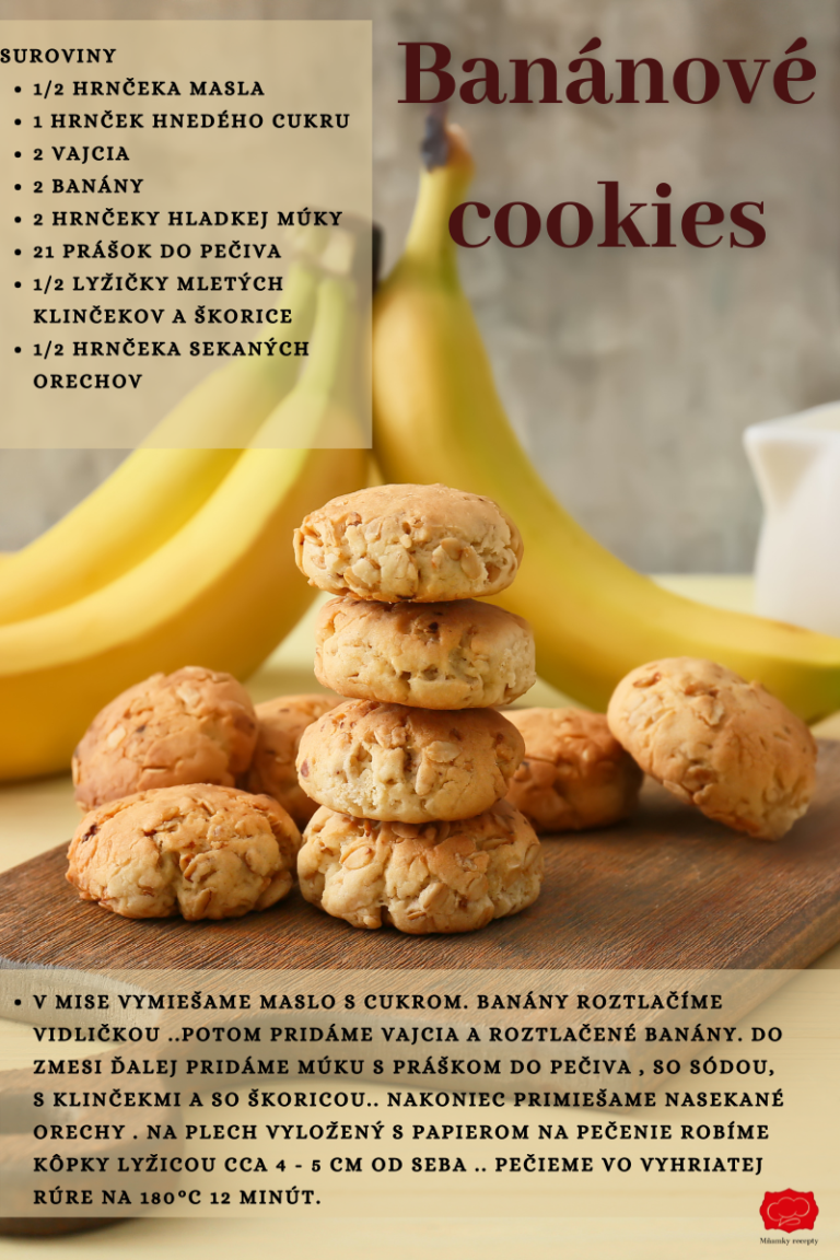 Banánové cookies - Mňamky-Recepty.sk