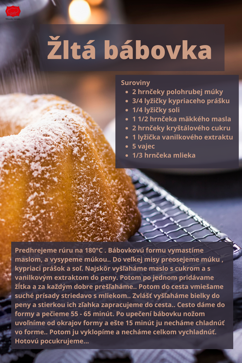 Zlta babovka 600 × 400 px grafika na blog.png - Mňamky-Recepty.sk