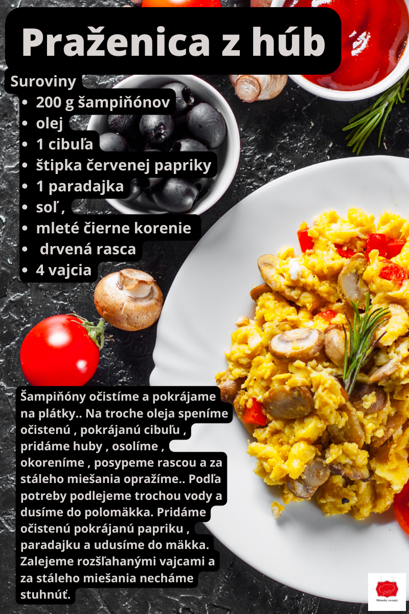 Praženica z húb - Mňamky-Recepty.sk