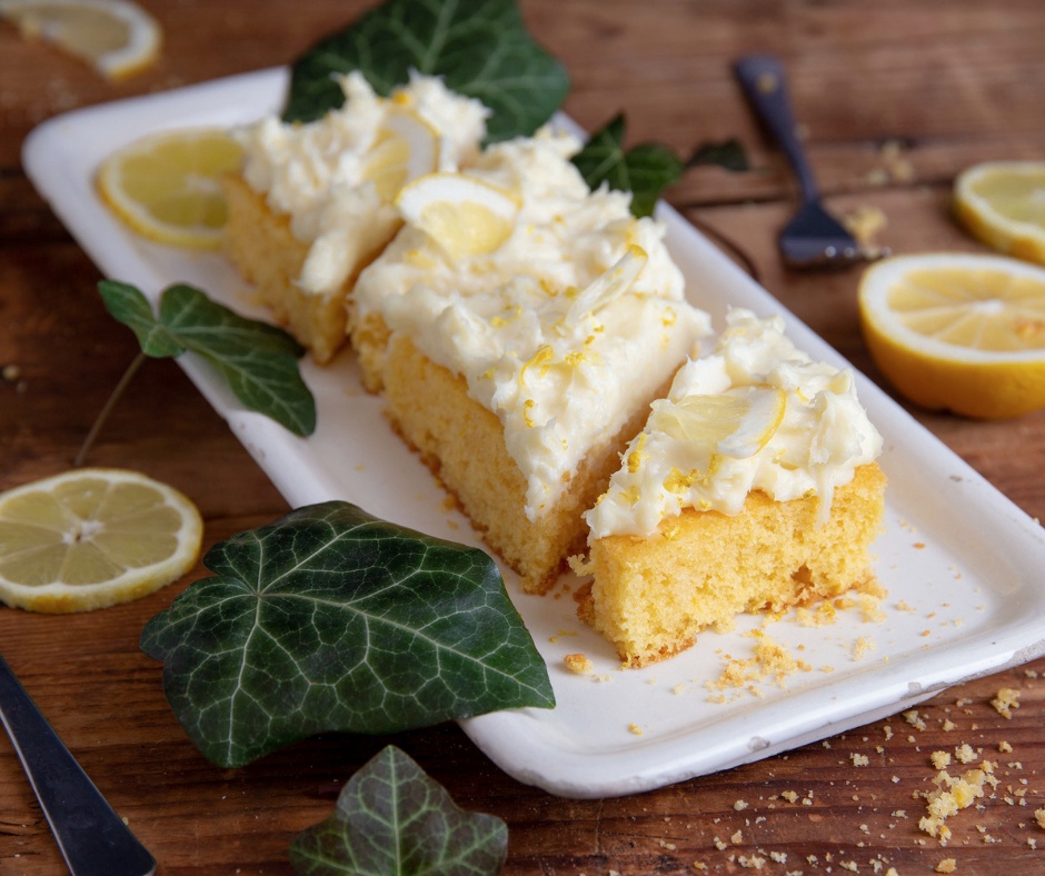 Citrónový koláč s bazovým sirupom a s krémom z bielej čokolády - Mňamky ...