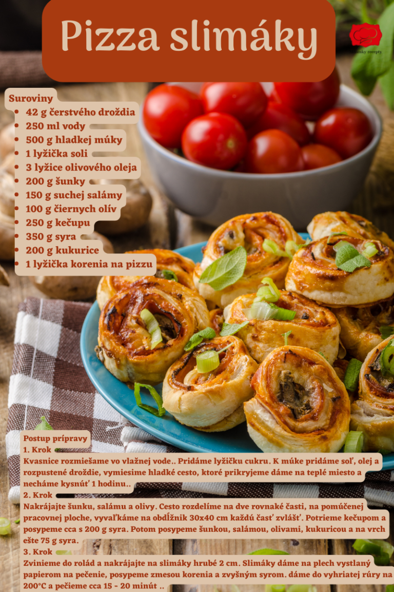 Pizza slimáky - Mňamky-Recepty.sk