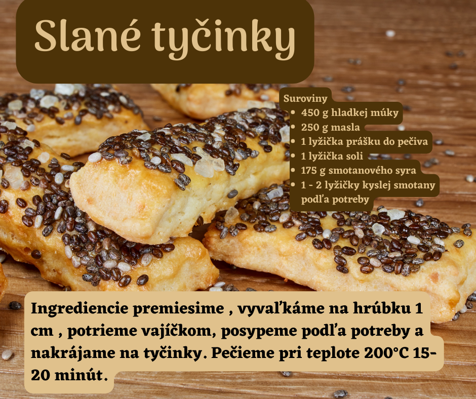 Slané tyčinky - Mňamky-Recepty.sk