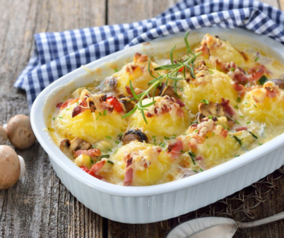 Zapekané zemiaky so syrom a slaninou - Mňamky-Recepty.sk