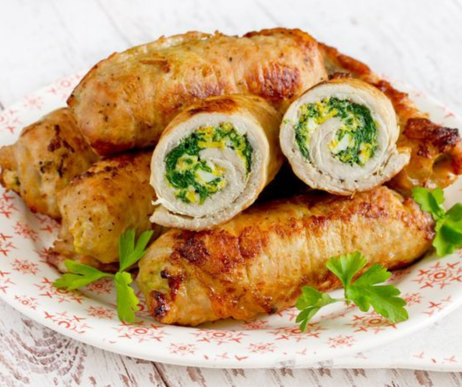 Bravčové rolky so špenátom a vajíčkami - Mňamky-Recepty.sk