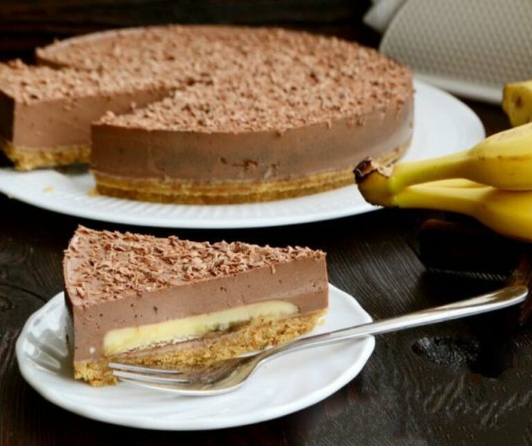 Nepečená banánová torta - Mňamky-Recepty.sk