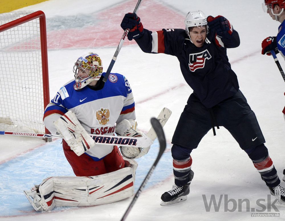 Rusko vo štvrťfinále hokejových MS do 20 rokov vyradilo USA - Fotka 1 z ...