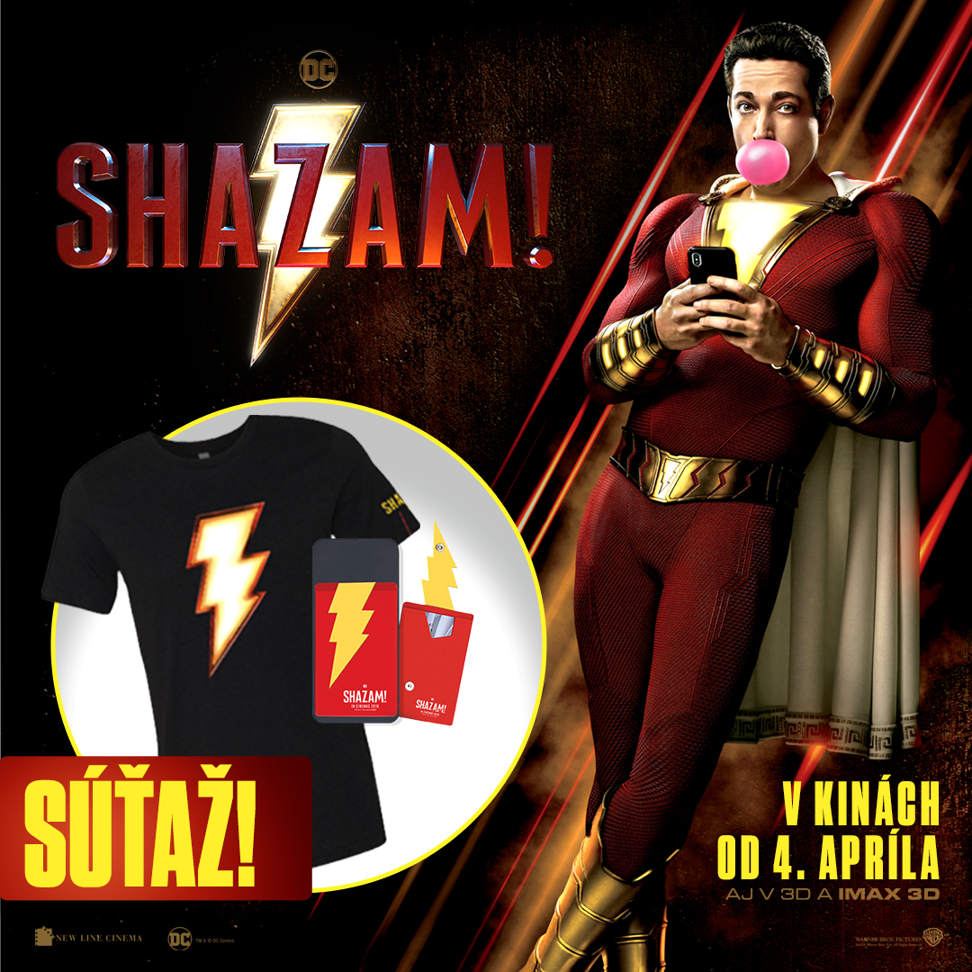 Súťaž s filmom Shazam! - SITA.sk