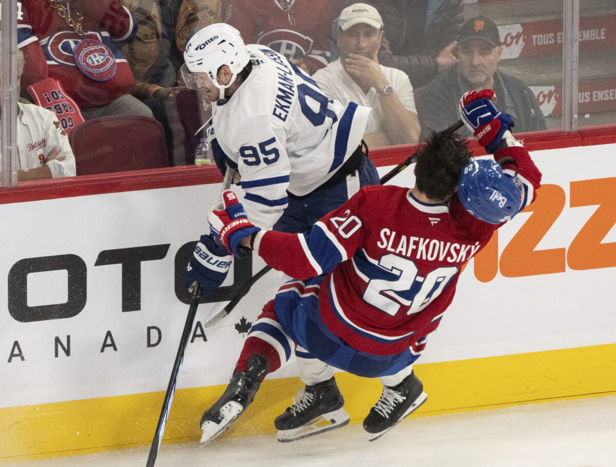 Slafkovský začal sezónu NHL fantastickou asistenciou na gól v ...